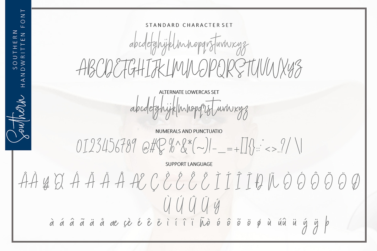 Southern Handwritten Font, a Script Font by moriztype