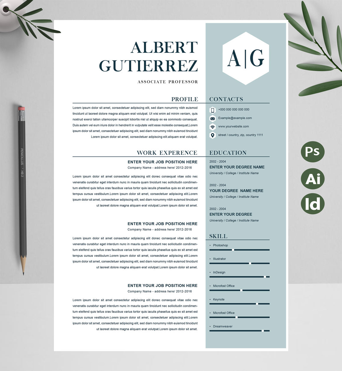 Clean Resume Design 2023