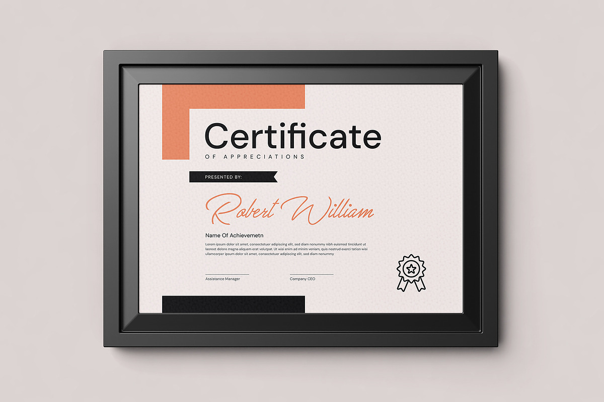 Professional Certificate Design