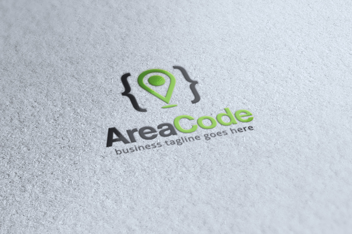Area Code Logo, a Branding & Logo Template by Slim Studio