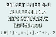 Pocket Knife - Font in Four Styles, a Font by Blue Line Design