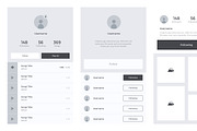 Codama iOS Wireframe UI Kit, a Wireframe Template by Yaroslav Zaitsev