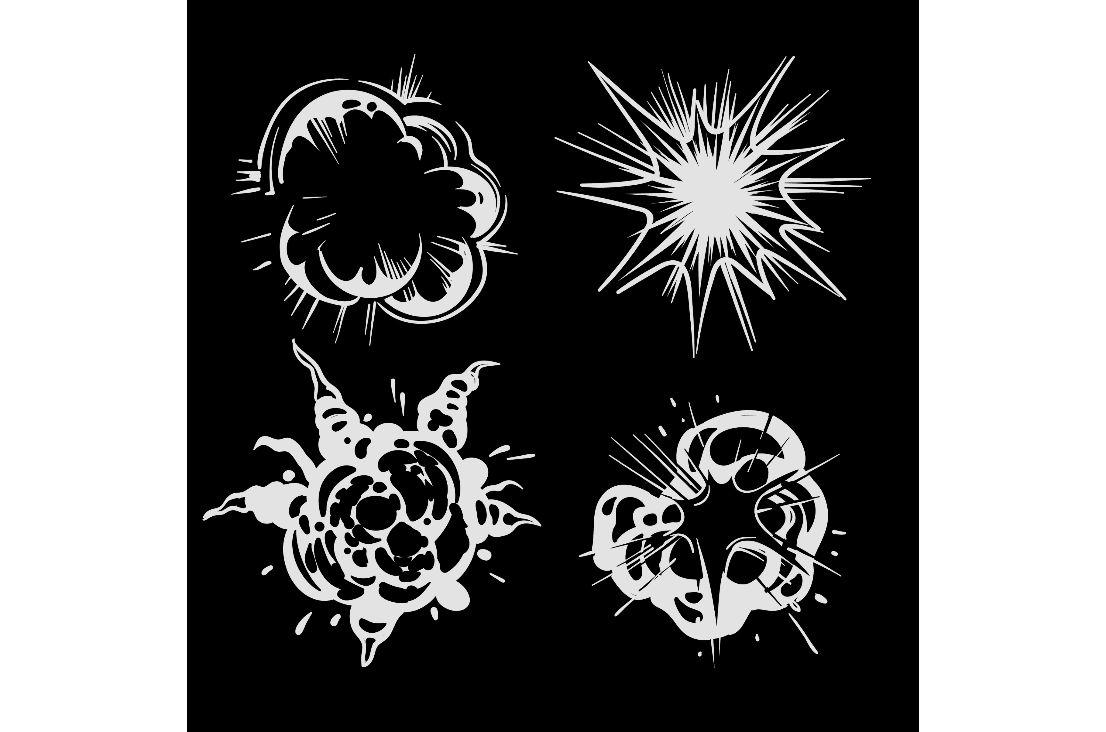 Explosion cartoon. Energy blast, an Illustration by YummyBuum
