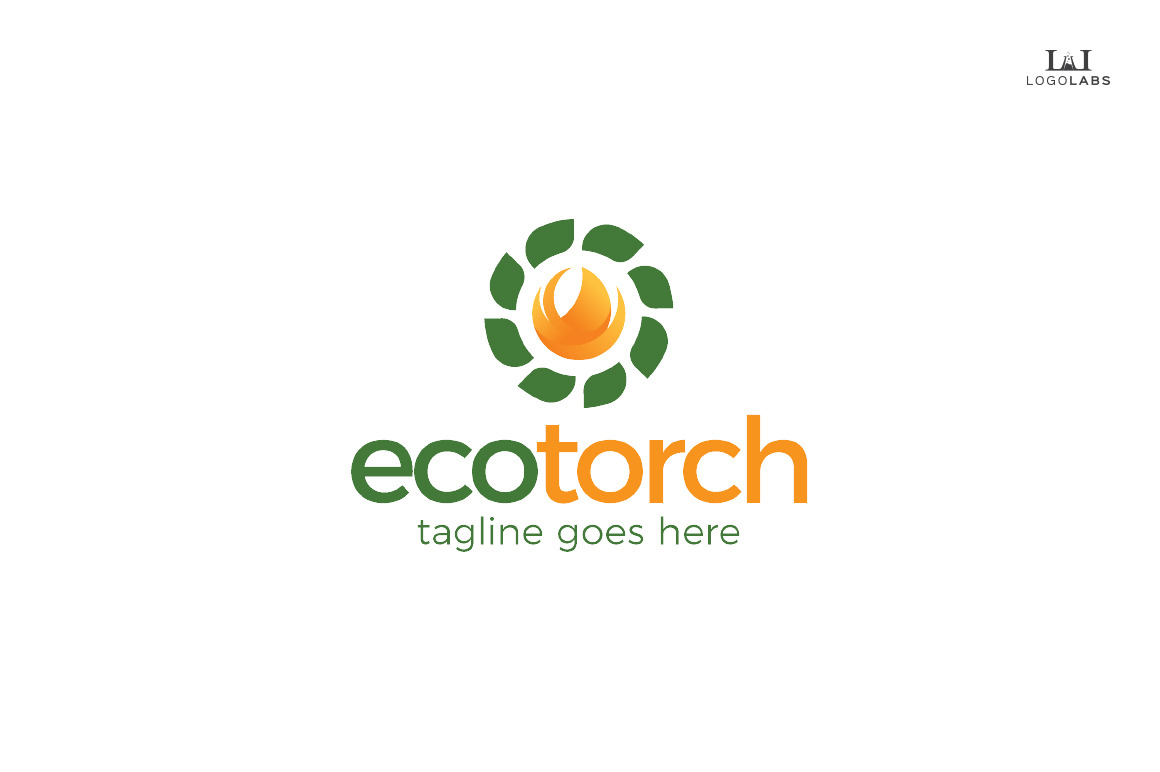 Eco Torch Logo, a Branding & Logo Template by LogoLabs