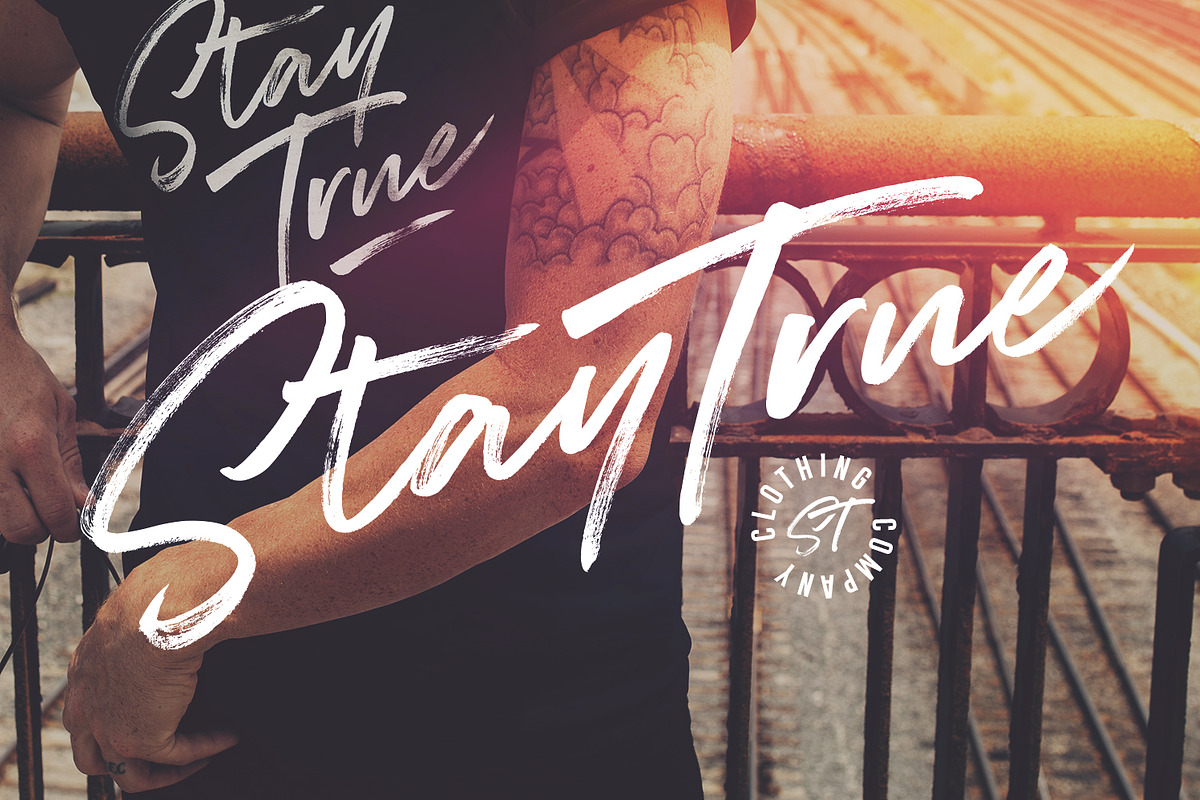 SuperFly Brush Font, a Script Font by Sam Parrett