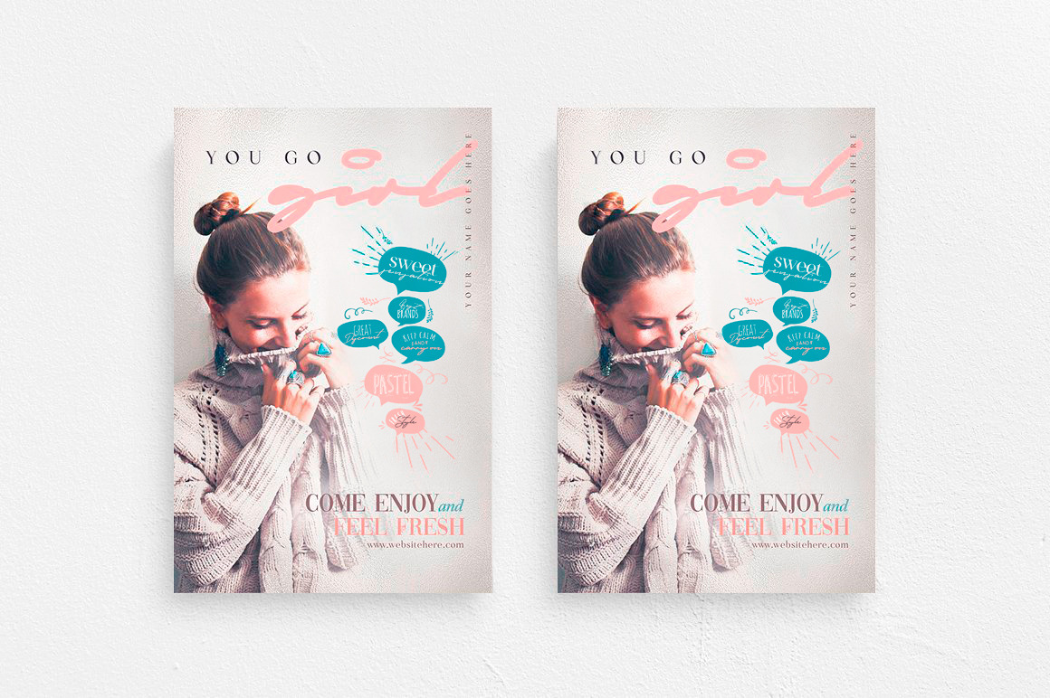 You Go Girl Flyer Template, a Flyer Template by Touringxx Creative Studio