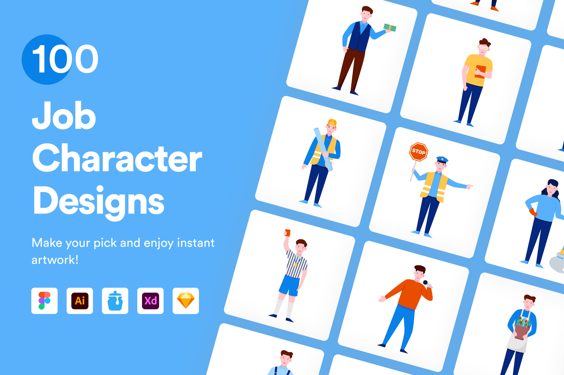 Job Character Designs | Creative Market