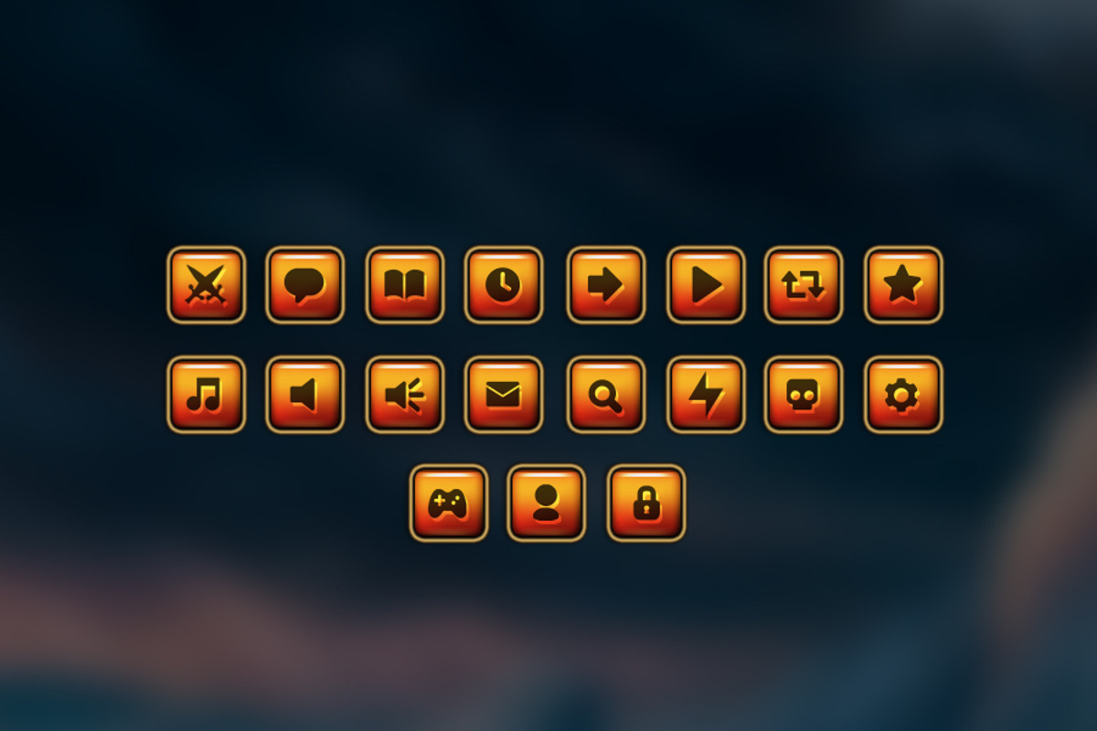 Fantasy game RPG Gui Pack, a Templates & Theme by yuq229