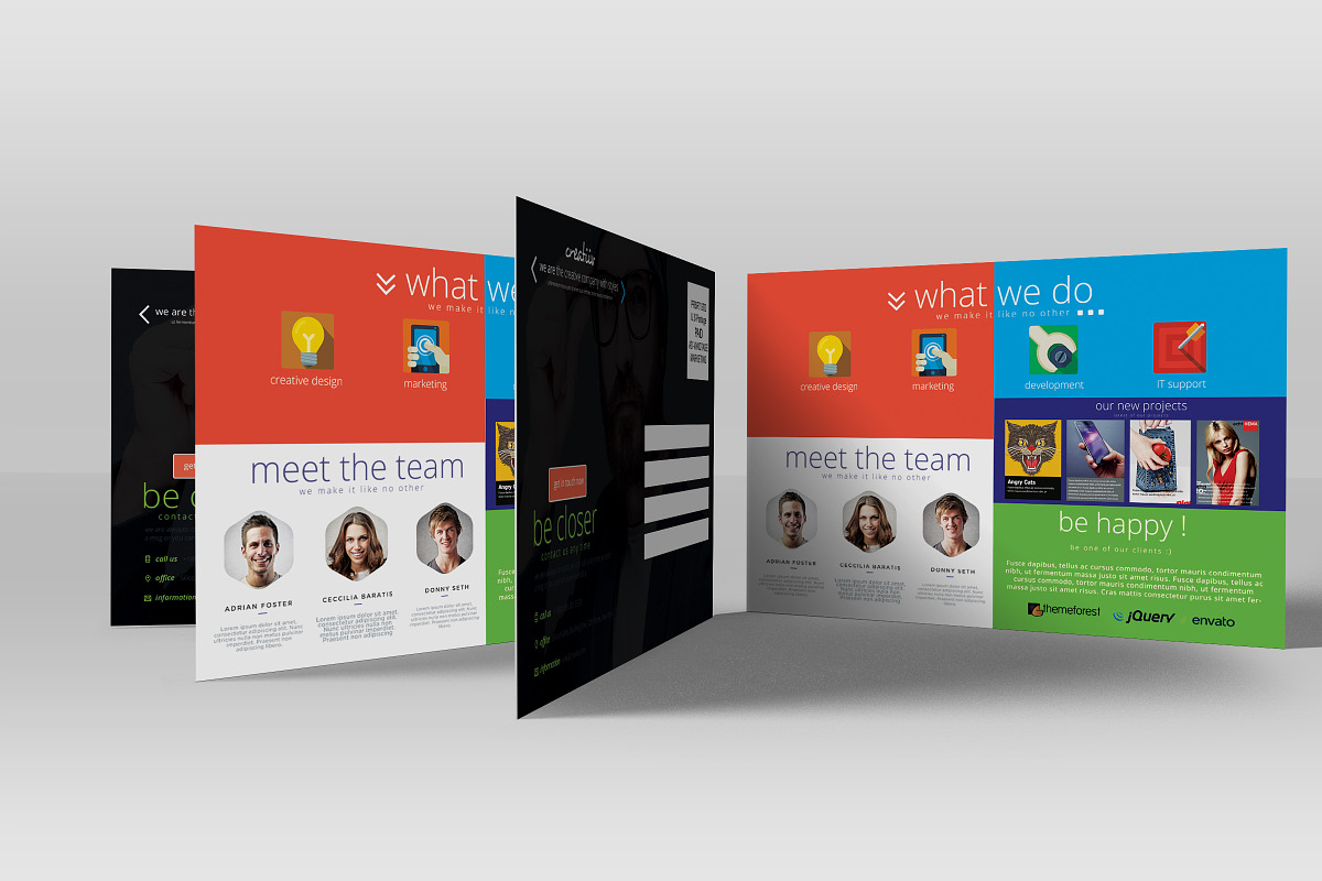 Creative Corporate Service PostCard, a Card Template by Design Addict ...