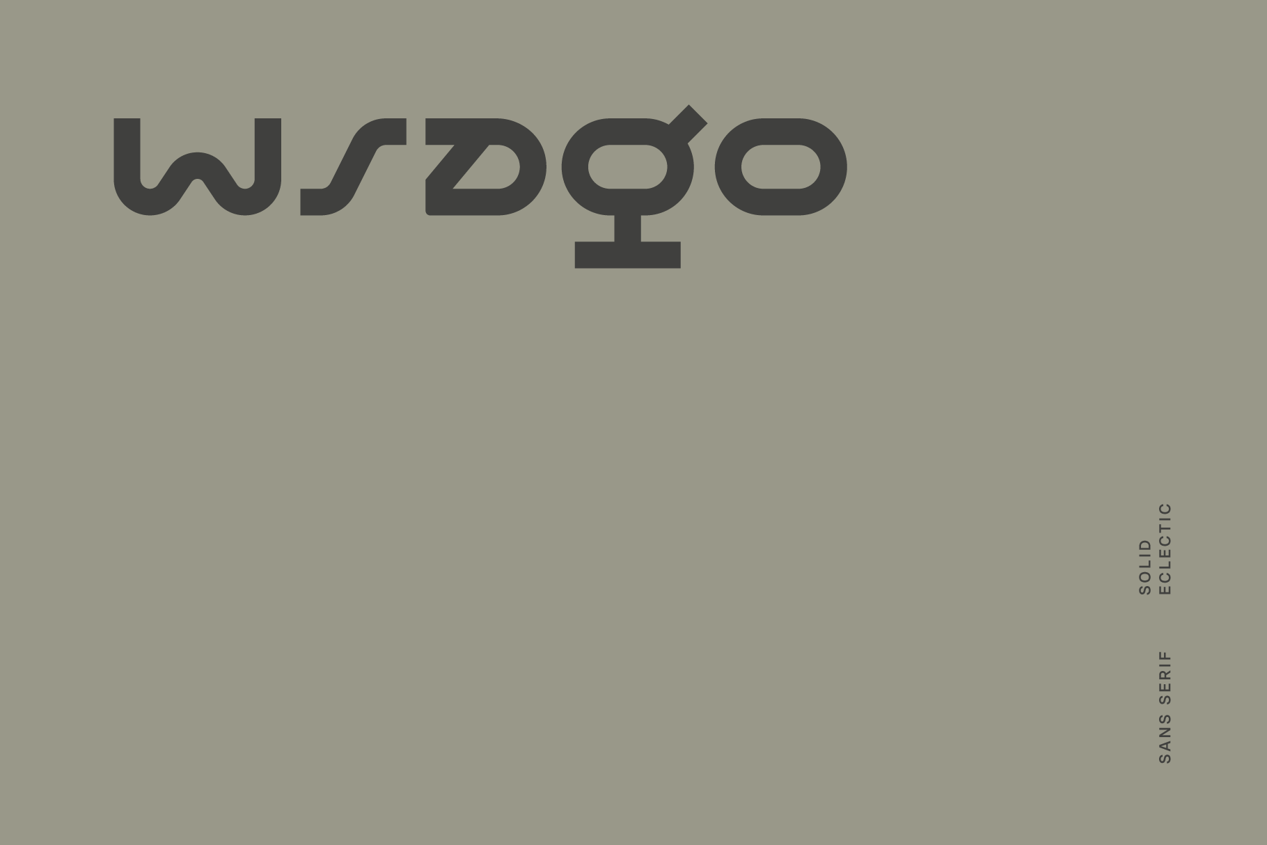 Wsago Font, a Sans Serif Font by baqoos