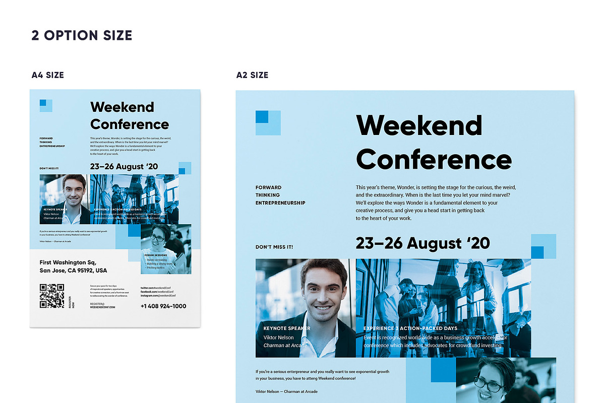 Business Conference Event Poster, a Flyer Template by EDT.Graphics