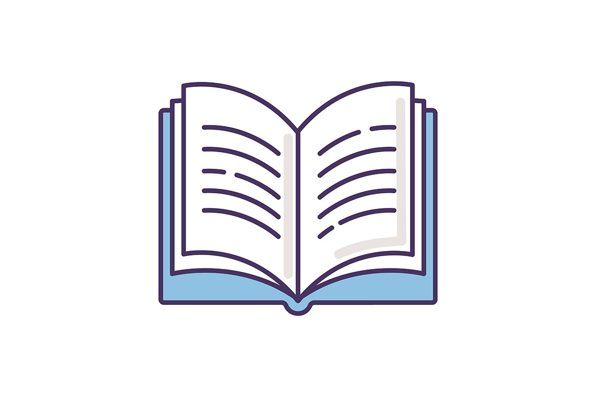 Open book RGB color icon, an Outline Icon by bsd studio | Creative Market