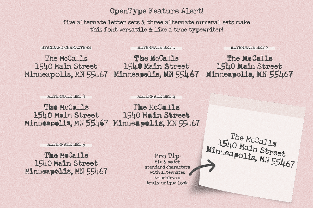 Grassroots Typewriter Font, a Serif Font by Beck McCormick