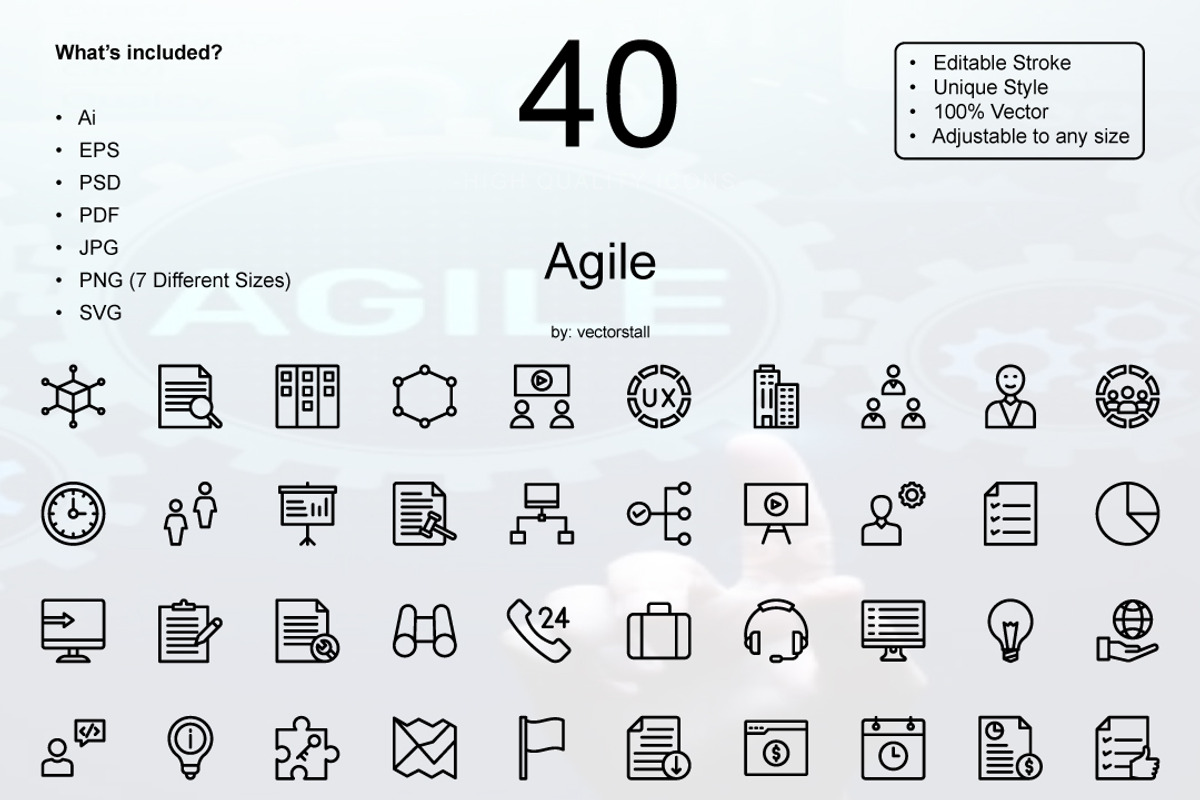 Agile, an Icon by Vector Stall