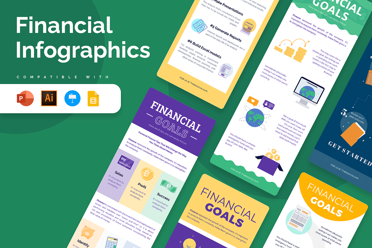 Financial Infographic Template, a Presentation Template by Slidesmash