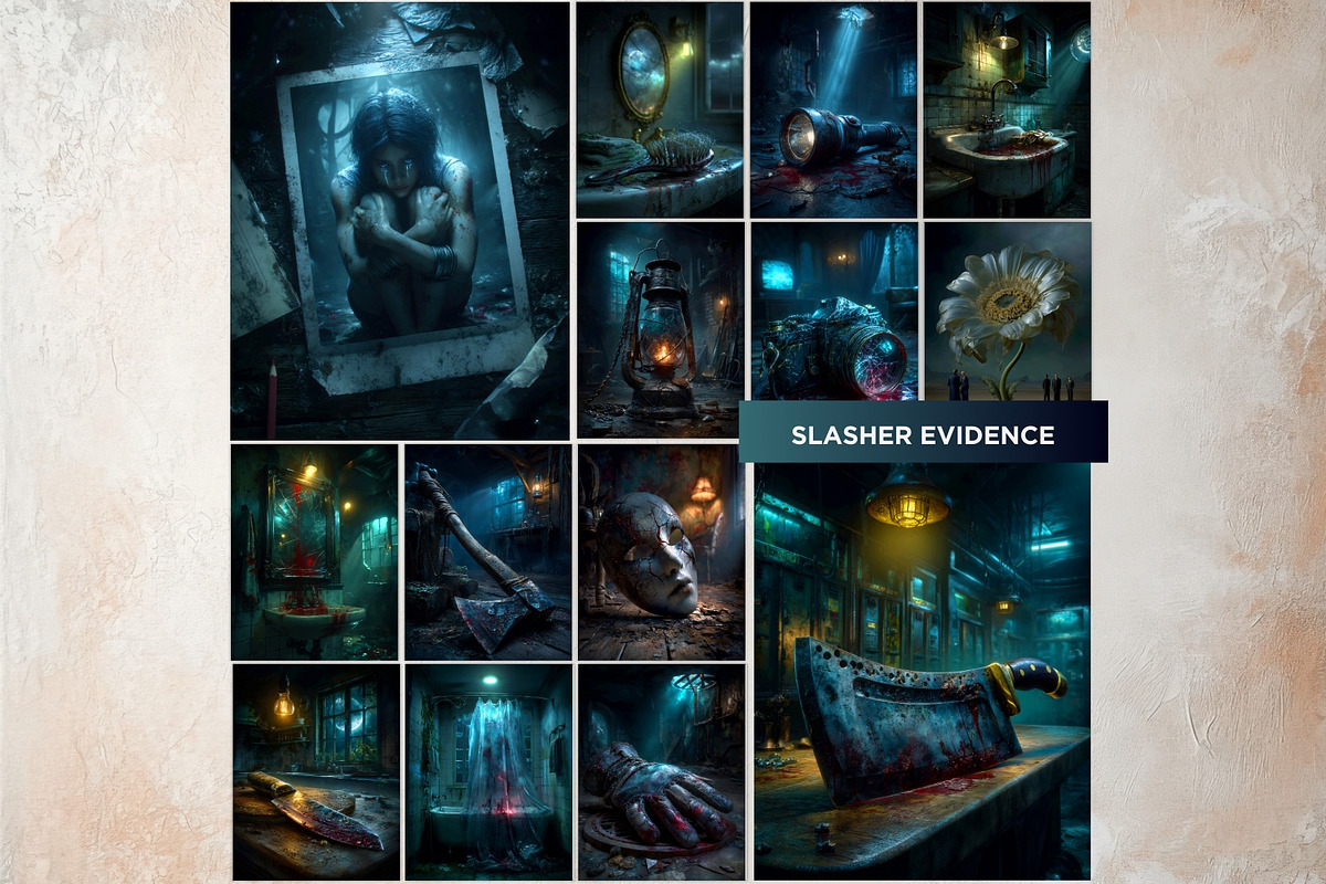 Slasher Movie Horror Digital Papers
