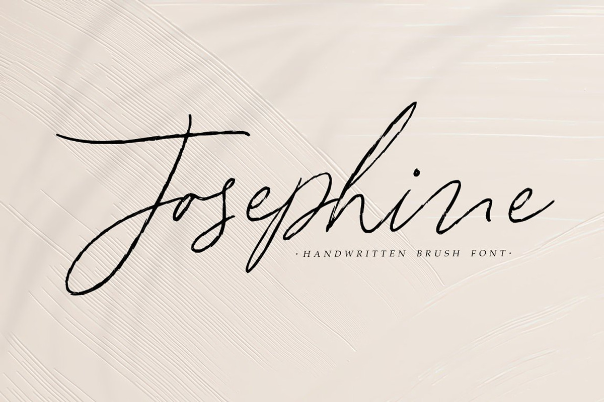 Josephine Handwritten Font, a Script Font by Quothron