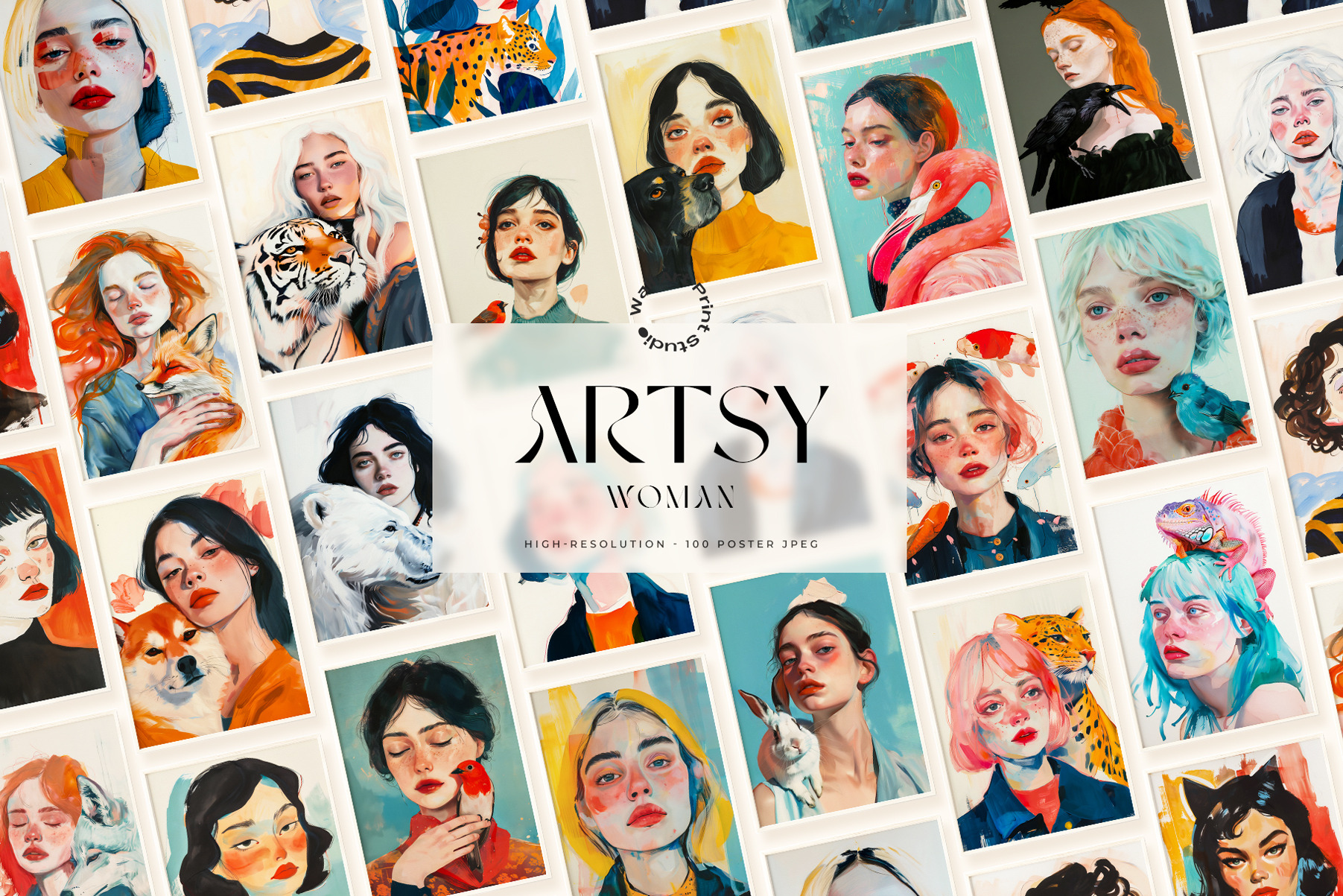 Wall Art Print, Poster Bundle, Artwork | Creative Market