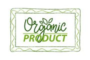 Organic Product Simple Label in, a Food Illustration by robuart