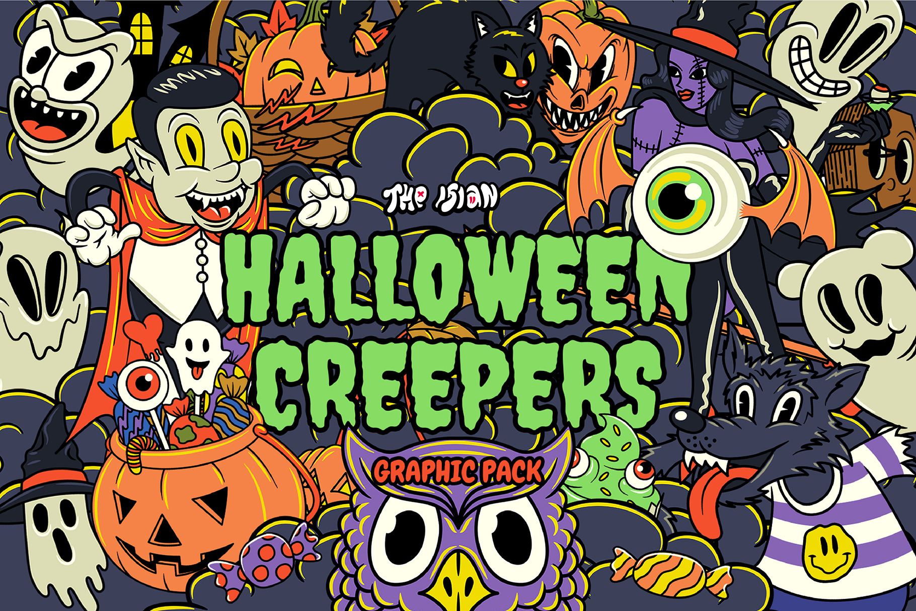 Halloween Creepers Graphic Pack