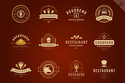16 Restaurant Logotypes and Badges, a Branding & Logo Template by Vasya ...