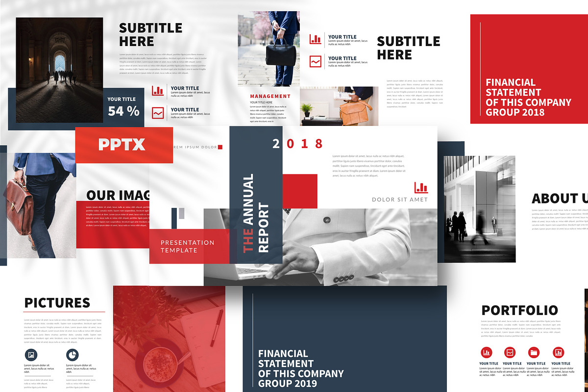Report - Powerpoint, a Presentation Template by Dirtytemp Studio