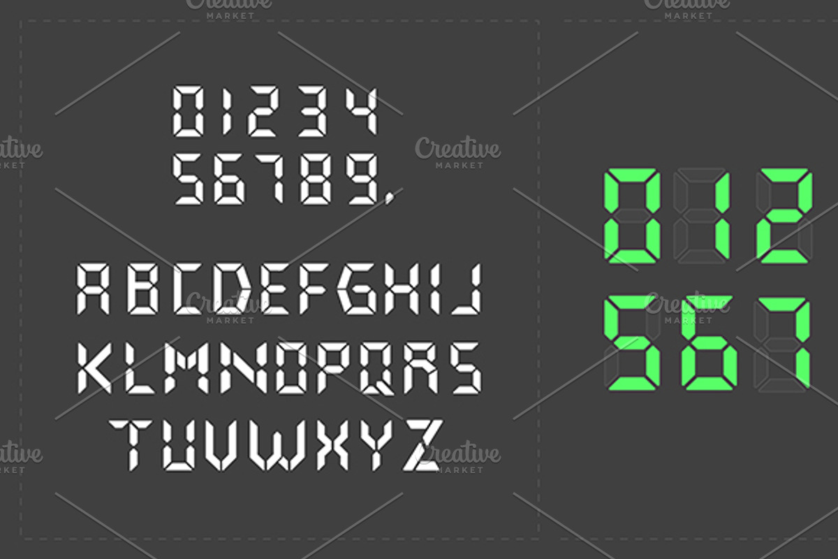 Calculator digital text and numbers, a Templates & Theme by Anton