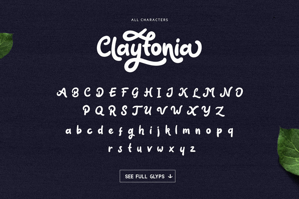 Claytonia Bold Script, a Script Font by Letterhend Studio