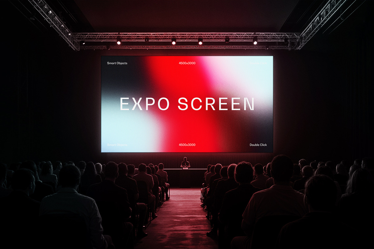 Expo Stage Screen Mockup, an Advertising Mockup by Design Squad