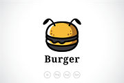 Bee Burger Logo Template, a Branding & Logo Template by Heavtryq Design