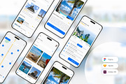 Travel & Destination App UI Kit, an UI Kit Template by uicube