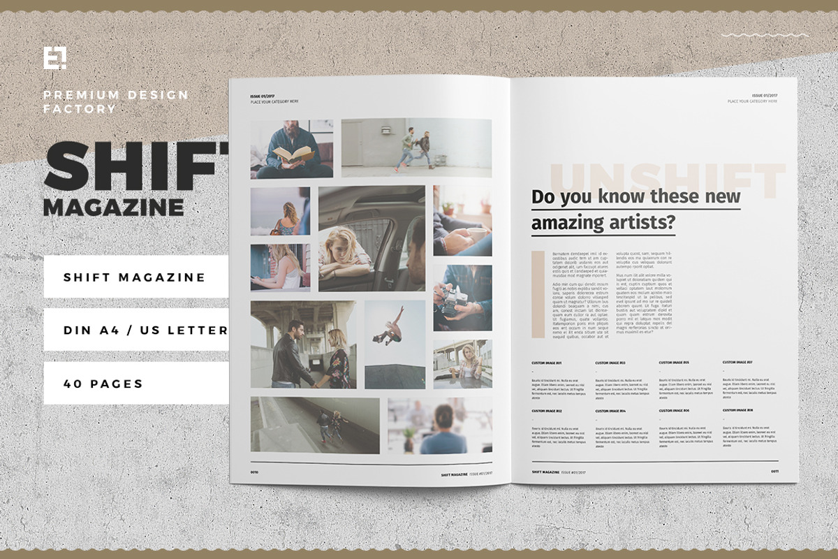 Shift Magazine, a Magazine Template by Egotype