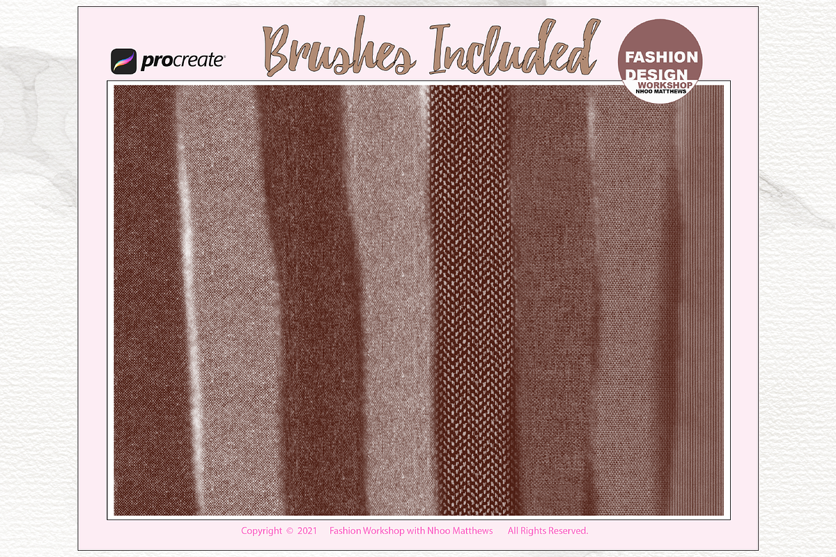 50 Procreate Fall Winter Fabrics