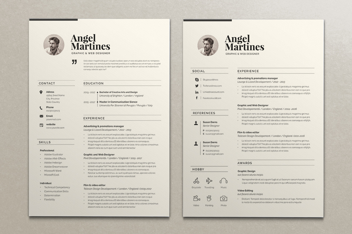 Resume Angel, a Resume Template by Estartshop