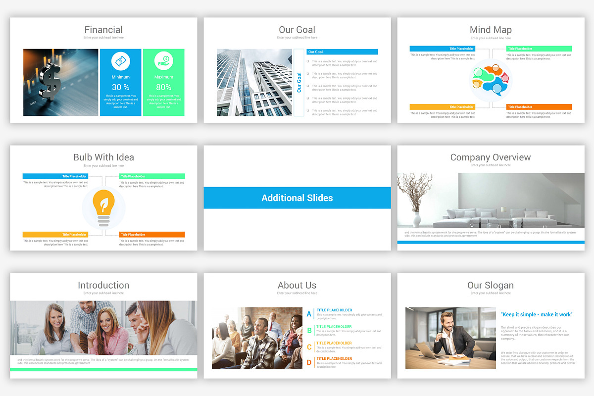 Business Proposal PowerPoint Design, a Presentation Template by OceanArt