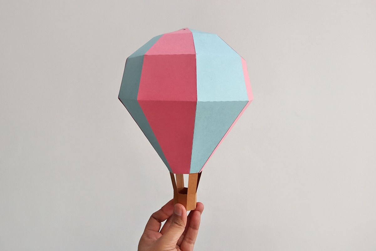 DIY Hot Air Balloon - 3d papercraft, a Templates & Theme by PAPER amaze