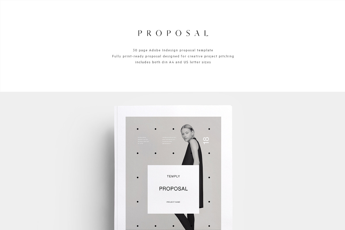 Proposal Minimalisme, a Brochure Template by T E M P L Y