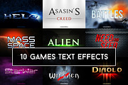 Games Text Effects, a Brushes & More by Krukowski Graphics