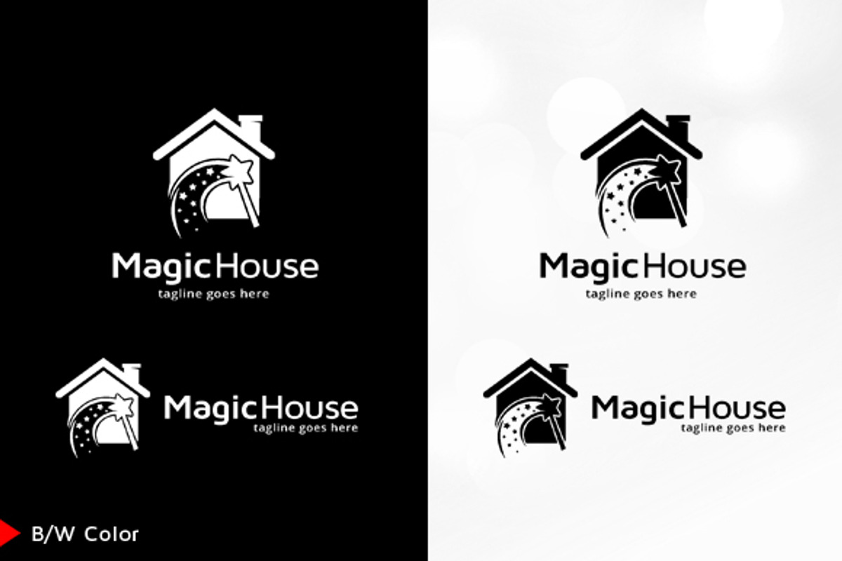 Magic House Logo Template Design, a Branding & Logo Template by ...