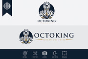 Octopus King Logo, a Branding & Logo Template by Logokamu