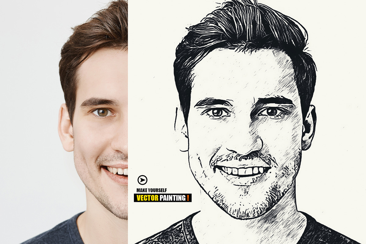 Oily Vector Scratch Photo Effect, an Action Add-On by DesignCave