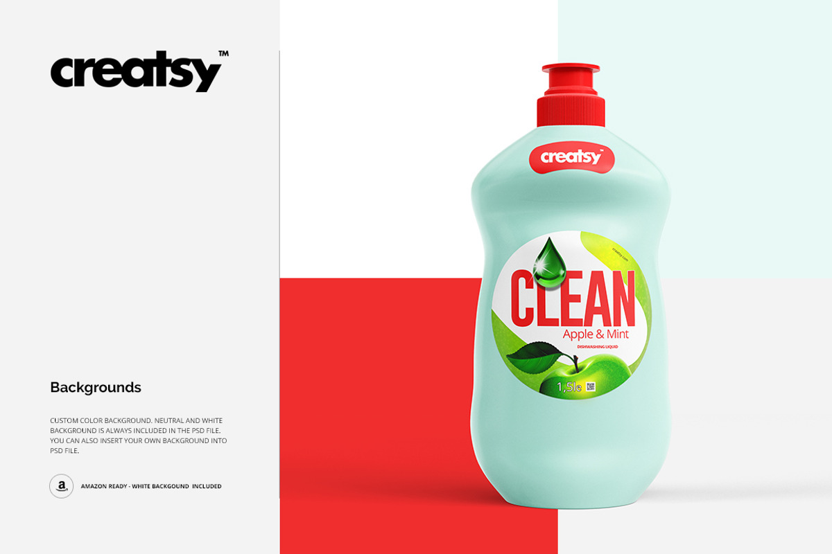 Dishwashing Liquid Mockup Set, a Cups & Container Mockup by creatsy2