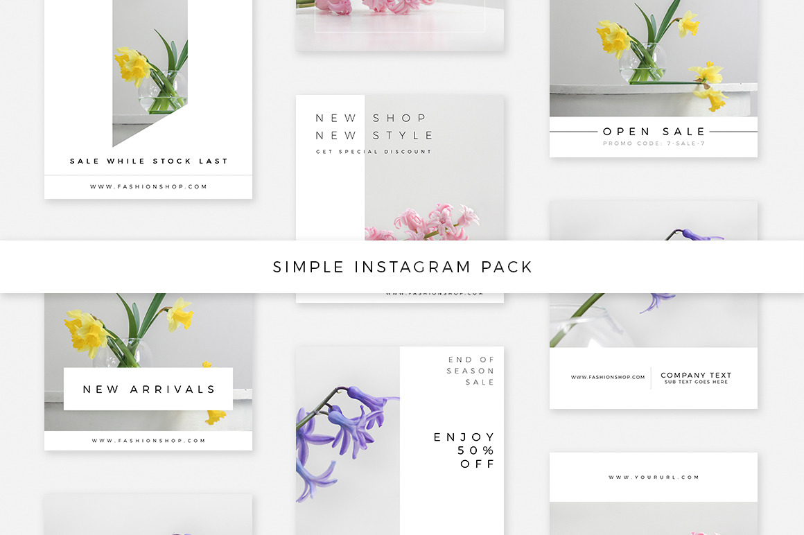 Simple Instagram Pack, a Social Media Template by Swiss_cube