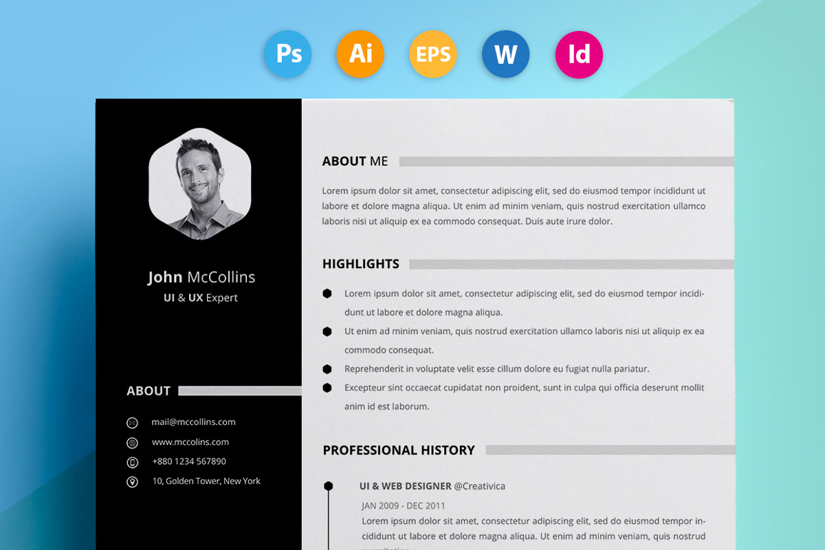 Resume / CV - John, a Resume Template by 3Angle