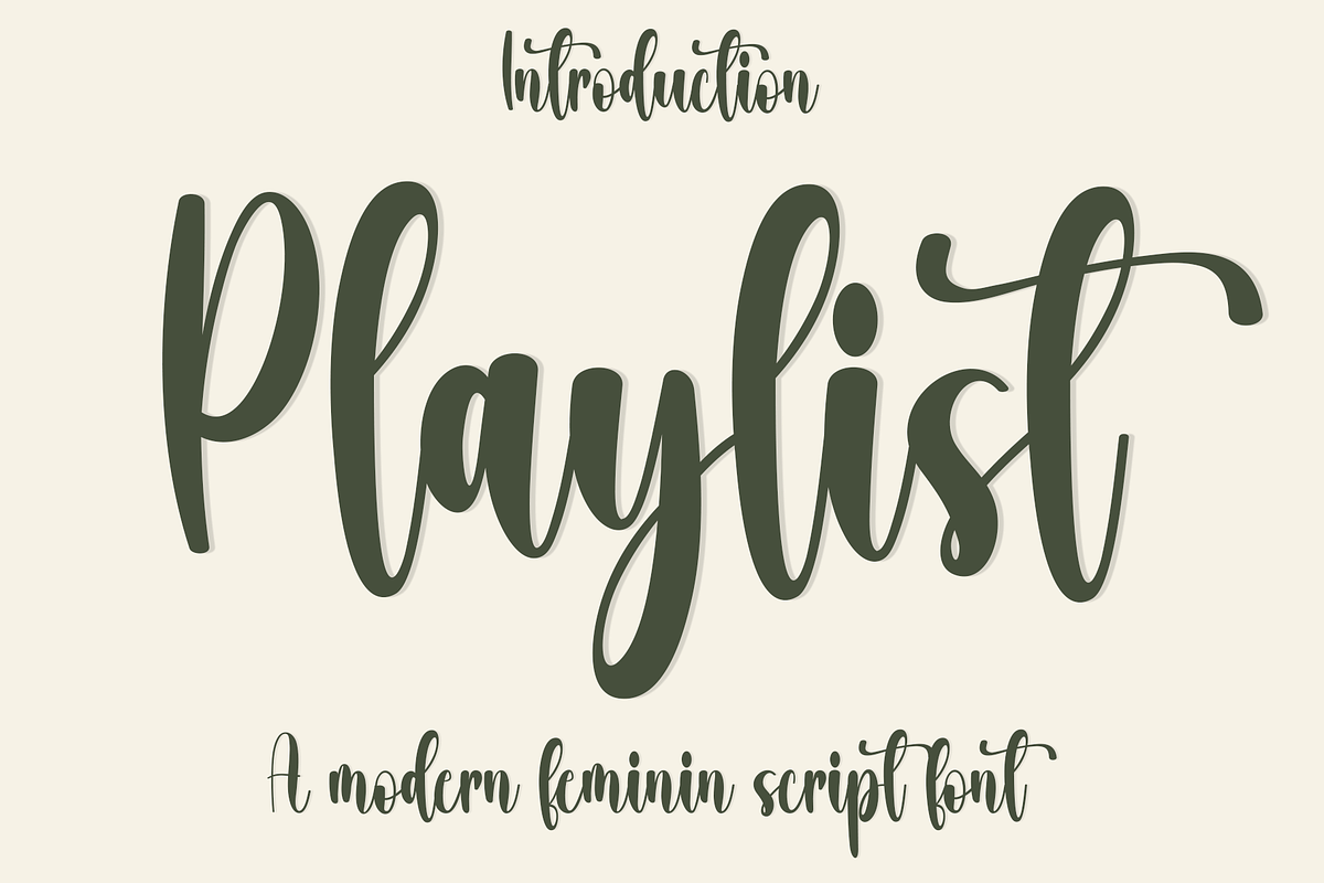Playlist, a Handwritten Font by FreshTypeINK