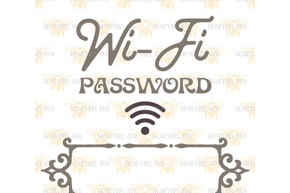 Wi Fi Password SVG, a Technology Illustration by JBArt Clipart