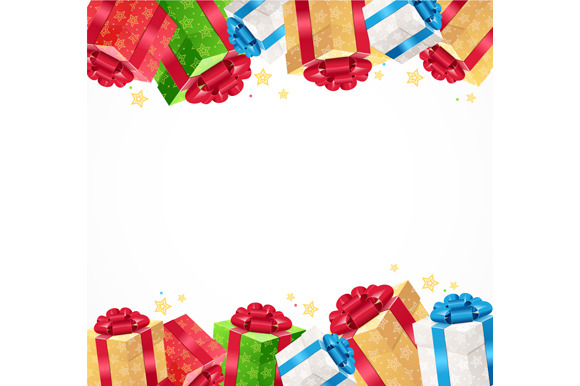 Present Background. Vector, a Decorative Illustration by More Shop ...