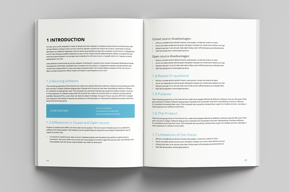 White Paper Brochures, a Brochure Template by azadcsstune