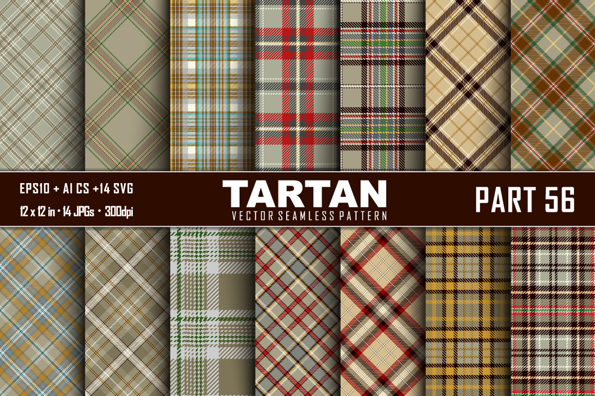 Seamless Tartan Pattern Part - 56, a Pattern Graphic by Vectorchoice