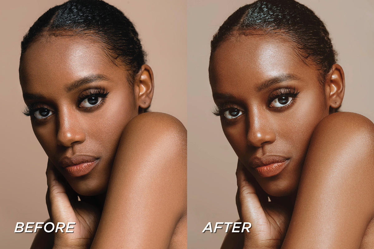 5 Dark Skin Lightroom Presets